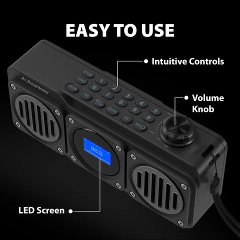BT5.0 Portable Radio Speaker | Avantree Boombyte