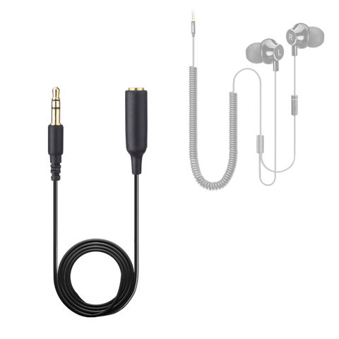 3.5mm Extension cable for wired earbuds – Avantree
