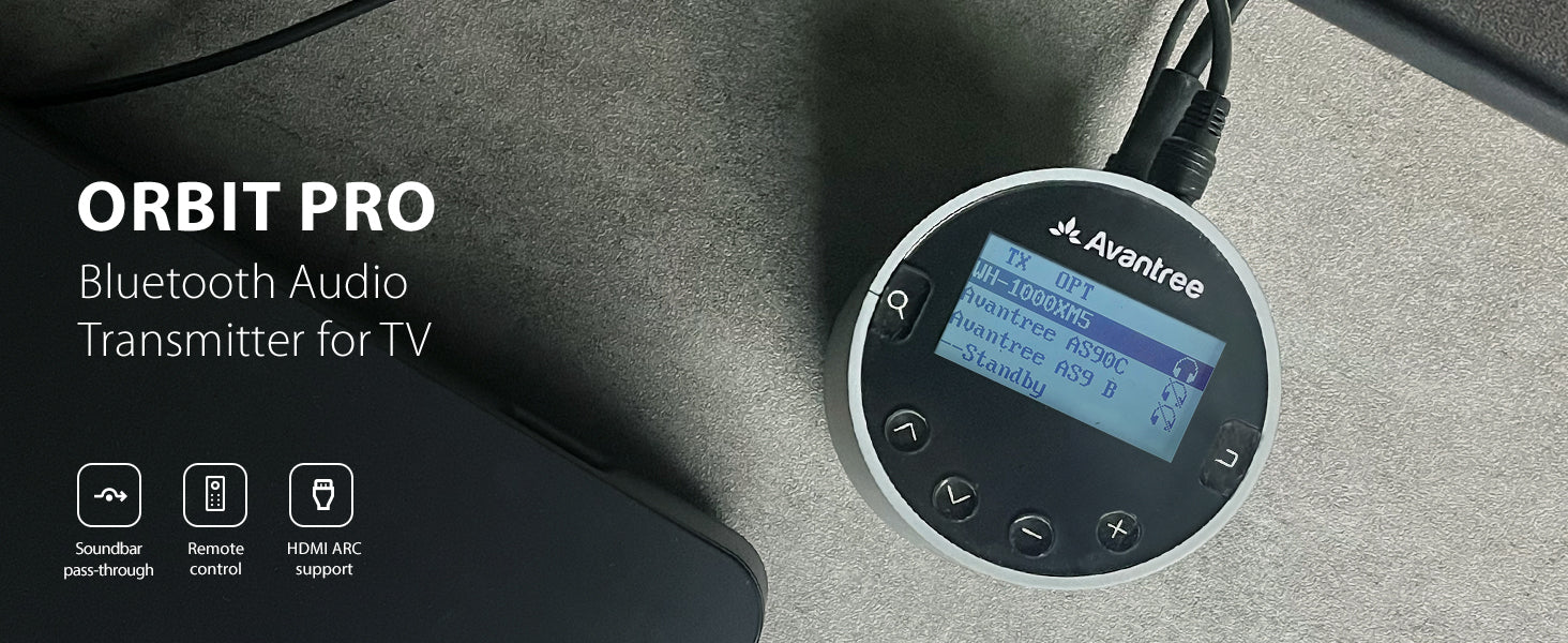 Bluetooth Transmitter for TV | Avantree Orbit Pro