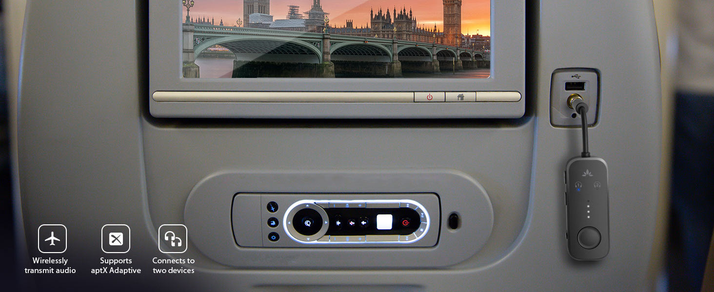 Avantree Relay | Bluetooth Adapter for Airplanes